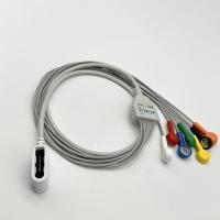 China 7 Lead Holter Cable For GE SEER 1000 Snap Connector 2104813-001 1.1m for sale