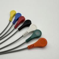 China Meditech Cardiup ECG Holter Cable For CardiUP!3 CardiUP!12 7-channel snap connector TPU Jacket for sale