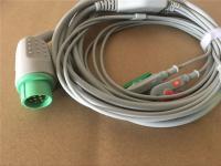 China Biolight 5 Lead ECG Disposable Ecg Lead Wires 12pin TPU Jacket for sale