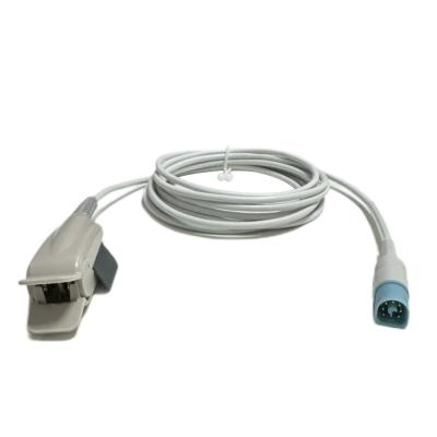 China PH-Masi Compatible Reusable SpO2 Sensor Adult finger clip 8pin for sale