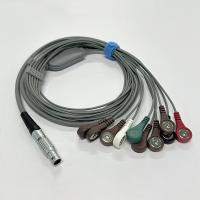 China Compatible Landcom 10-lead Recorder  ECG Holter Cable snap,10pin connector for sale