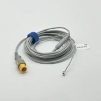 China Mindray Pediatric Neonatal Reusable Skin Temperature Probe MR404B 3m/10ft Gray Cable for sale