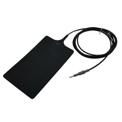 China Reusable Silicone Negative Plate Neutral Electrode Monopole 4.0 Banana Black for sale
