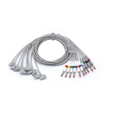 China 10 Leads ECG EKG Leadwires For Pagewriter Trim 4.0 Banana 0.9m 989803129161 for sale