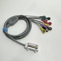 China Meditech Cardiup ECG Holter Cable For CardiUP!3 CardiUP!12 TPU Jacket 10-channel Snap Connector for sale