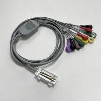 China Meditech Cardiup ECG Holter Cable For CardiUP!3 CardiUP!12 TPU Jacket 10-channel Snap Connector for sale