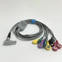 China GE SEER ECG Holter Cable 7 Lead 0.9m Snap Connector 2107228-001 for sale