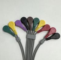 China GE SEER ECG Holter Cable 7 Lead 0.9m Snap Connector 2107228-001 for sale