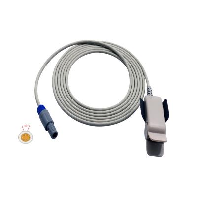 China 40 Degree Spo2 Probe Sensor Adult Finger Clip Contec Edan M8 6 Pin With CE / ISO for sale