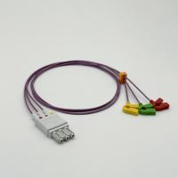 China Neonatal ECG Cable Set Unshielded 3 Lead Miniclip IEC 0.7m M1626A 989803144951 for sale