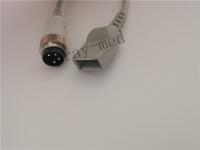 China 4 Pin stockert Utah IBP Blood Pressure Cable TPU Material With 4.0mm Diameter for sale