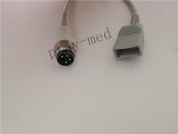 China 4 Pin stockert Utah IBP Blood Pressure Cable TPU Material With 4.0mm Diameter for sale