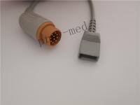 China Kontron IBP Adaptor Invasive Blood Pressure Cable 12 Pin Connector With TPU Material for sale