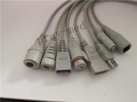 China Mindray PM9000 Invasive Blood Pressure Cable 4mm Diameter With Medix Yoke Side for sale