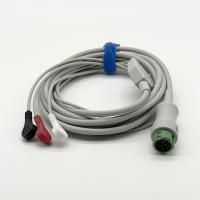 China Mindray 12Pin 3-Lead ECG Cable AHA Snap EA6231B 040-000965-00 for sale