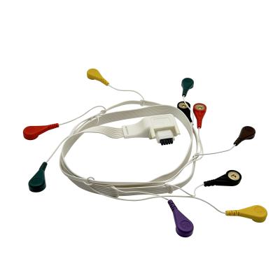 China 10 Lead Patient ECG Holter Cable For Mortara T12 10PIN for sale