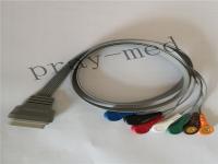 China Edan SE-2003 / SE-2012 7lead / 10lead holter recorder ecg cable and leads for sale