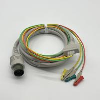 China Original Nihon Kohden One-Piece Ecg Cable 3-lead Ecg lead wires K353A Clip for sale