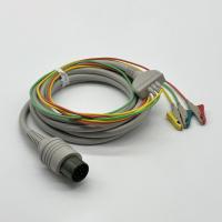 China Original Nihon Kohden One-Piece Ecg Cable 3-lead Ecg lead wires K353A Clip for sale