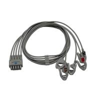 China Original GE ECG Leadwire Set 5-Lead Grabber AHA 2106389-001 for sale