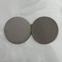 China GE Filter Disk Wire Mesh MPOS 25.4OD 0.66 THK 2 Micron 1504-3708-000 for sale