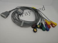 China Compatible Beneware ECG Patient Cable , 12 Lead ECG Cable With TPU Material for sale