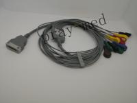 China Compatible Beneware ECG Patient Cable , 12 Lead ECG Cable With TPU Material for sale