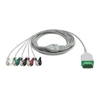 China Patient Ge Ecg Cables , 5 Lead GE One Piece ECG Cable CE / ISO Standard for sale