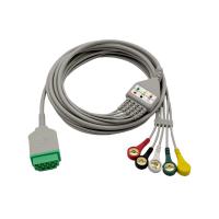 China Patient Ge Ecg Cables , 5 Lead GE One Piece ECG Cable CE / ISO Standard for sale