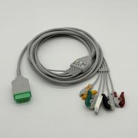 China Patient Ge Ecg Cables , 5 Lead GE One Piece ECG Cable CE / ISO Standard for sale