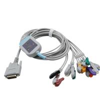 China Goldway / Nihon Kohden Ecg Cable , 5.0mm Dia Mindray Ecg Cable Db 15 Pin for sale