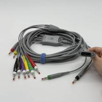 China Edan SE-1515 DX12 EKG Cable with High Conductivity, Standard Banana Connector, and Durable TPU Medical-Grade Material for sale