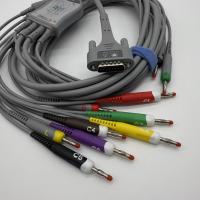 China Edan SE-1515 DX12 EKG Cable with High Conductivity, Standard Banana Connector, and Durable TPU Medical-Grade Material for sale