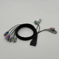 China 10-Lead ECG Holter Cable with TPU Jacket Compatible for Schiller MS-12 and Cardiovit FT-1 for sale