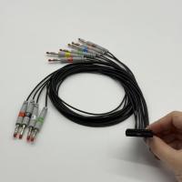 China 10-Lead ECG Holter Cable with TPU Jacket Compatible for Schiller MS-12 and Cardiovit FT-1 for sale