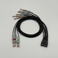 China 10-Lead ECG Holter Cable with TPU Jacket Compatible for Schiller MS-12 and Cardiovit FT-1 for sale