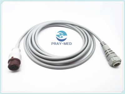 China Mindray PM9000 Invasive Blood Pressure Cable 4mm Diameter With Medix Yoke Side for sale