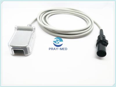 China Black 7 Pin Datex Ohmeda Pulse Oximeter Cable 2.4m Length 0.3lb Weight for sale