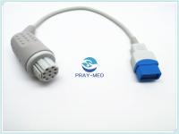 China Datex ohmeda TruSignal TS-N3 spo2 adaptor cable / extension cable with 10pin for sale
