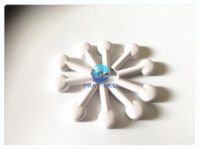 China 4mm ECG EKG Leads Electrode Snaps , Ekg Adapters Converter White Color for sale