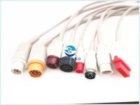 China AAMI Mindray / Spacelabs Ibp Cable , 6 Pin Connector Blood Pressure Cable for sale
