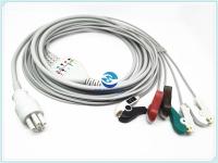 China Colin BP88S ECG Patient Cable 0.7lb Weight Nylon Plug Golden Plated Pins for sale
