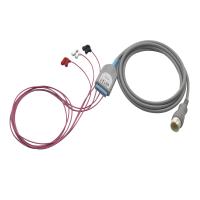China HP TPU 12pin 3 Lead Ecg Cable With Neonate Clamp Clip for sale
