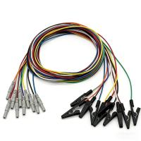 China Cable For EEG Electrodes With Alligator Clip 1.5 mm Female Plug for sale