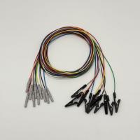 China Cable For EEG Electrodes With Alligator Clip 1.5 mm Female Plug for sale