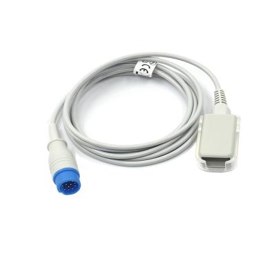China 12 Pin Mindray Spo2 Extension Cable , Reliable  Lncs Patient Cable for sale