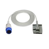 China Zondan IMD12 Adult Finger Clip Spo2 Sensor Soft 3m Round 12 Pin for sale
