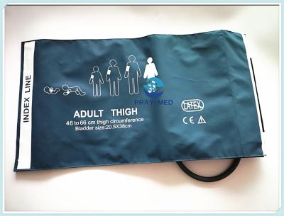 China Single Hose Tube Medical Blood Pressure Cuff , 46 - 66cm Adult Bp Cuff for sale