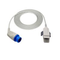 China Kontron 7138 Adult Spo2 Finger Sensor 12 Pin Connector TPU 3m Cable for sale