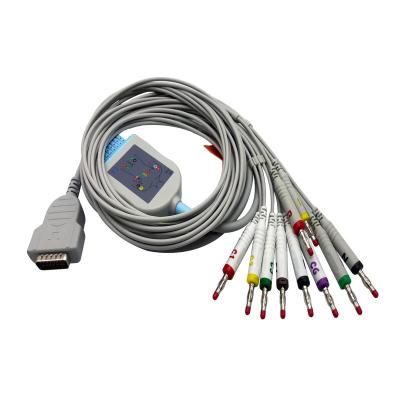 China GE Marqutte MAC1000 Ge Ecg Cables , TPU Jacket Reliable Ge Ecg Lead Wires for sale